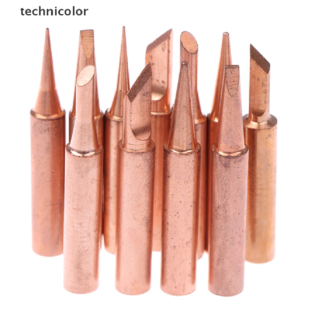 TCMY 5/6pcs Pure Copper 900M-T Solder Iron Tip Lead-free Solder Tip Welding Head TCC | Shopee ...