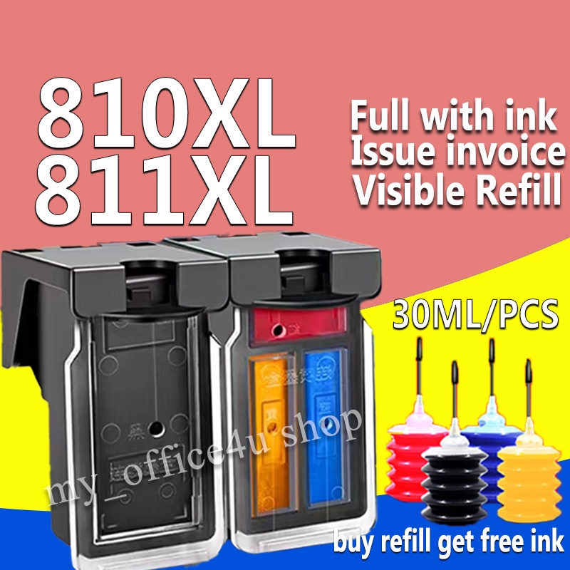 Canon 810 811 ink pg810xl cl 811xl refillable ink cartridge compatible ...