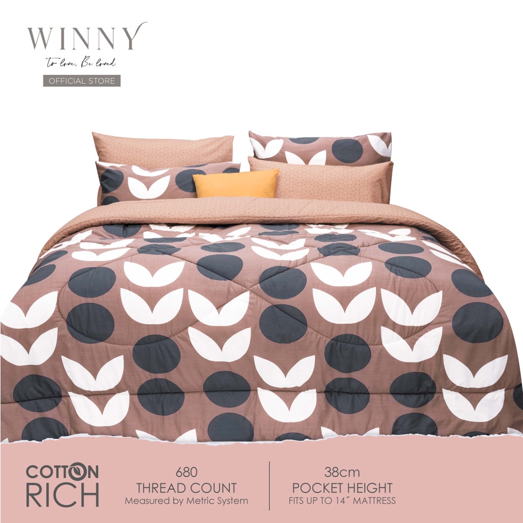 WINNY Modesty Fitted Sheet Set - Super Single/Queen/King 680 TC ...