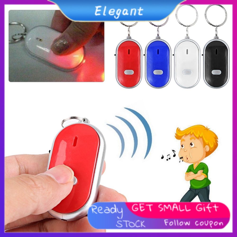 [ELE]Keys Finder Alarm Locator Keychain Anti-Lost Device Whistle Sound ...