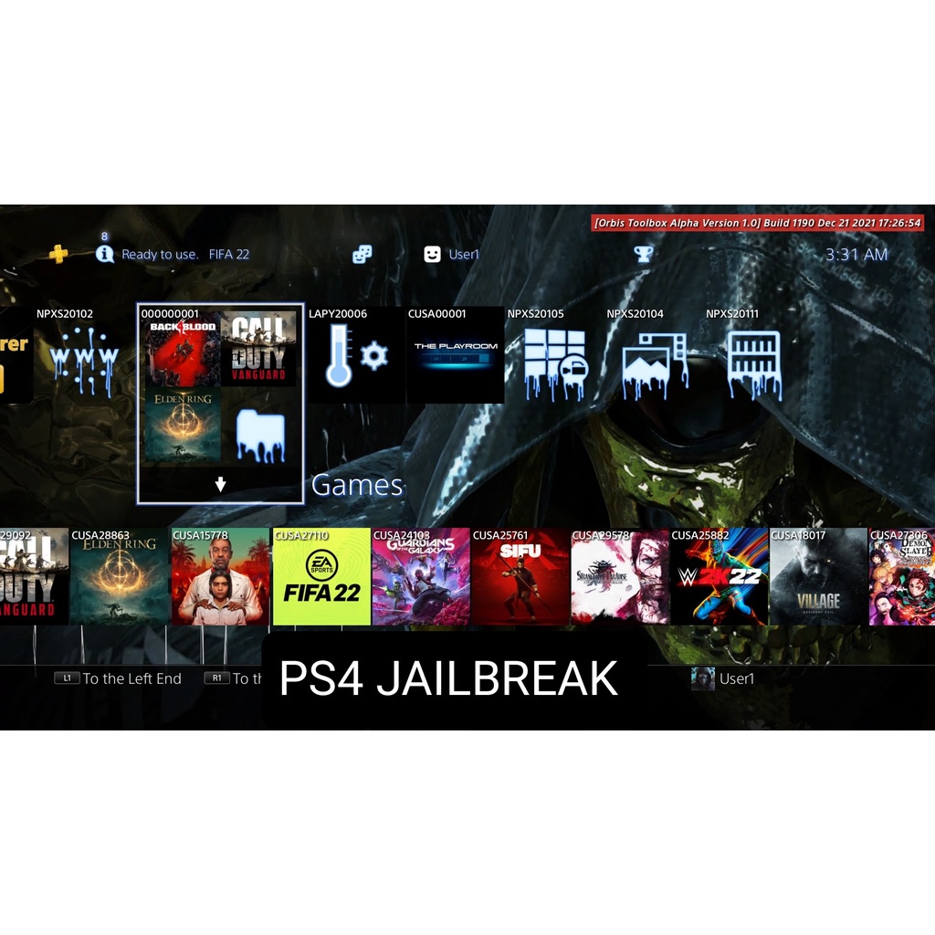 PS4 Sony Playstation 4 Slim 1TB JAILBREAK 9.0 | Playstation Console ...