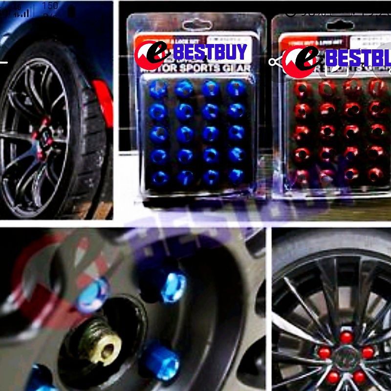 P1.5 20pc Wheel Nut hex nut Racing Sport Rim | Shopee Malaysia