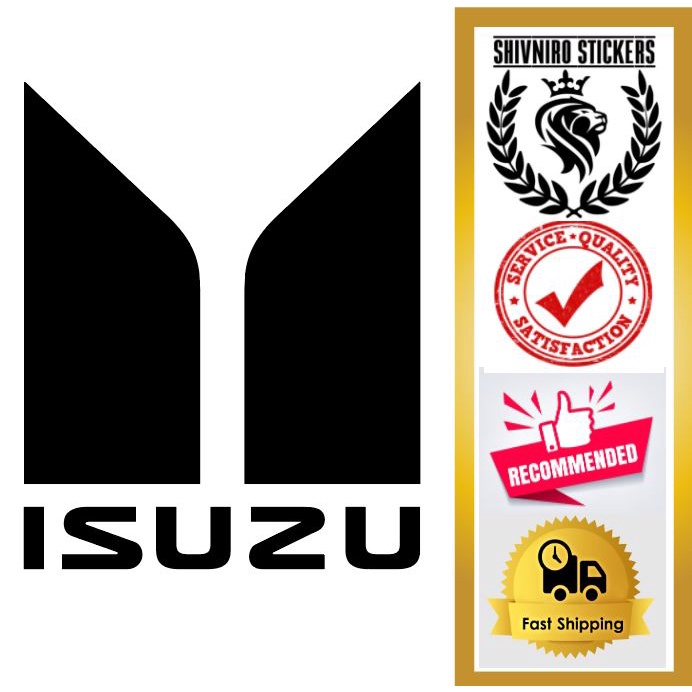 [ DESIGN BARU ] ISUZU LOGO STICKER| DECAL|LORRY STICKER|BIKE STICKER ...