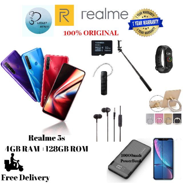 REALME 5S [4GB+128GB] ORIGINAL MALAYSIA SET + FREE GIFT 🎁 | Shopee Malaysia