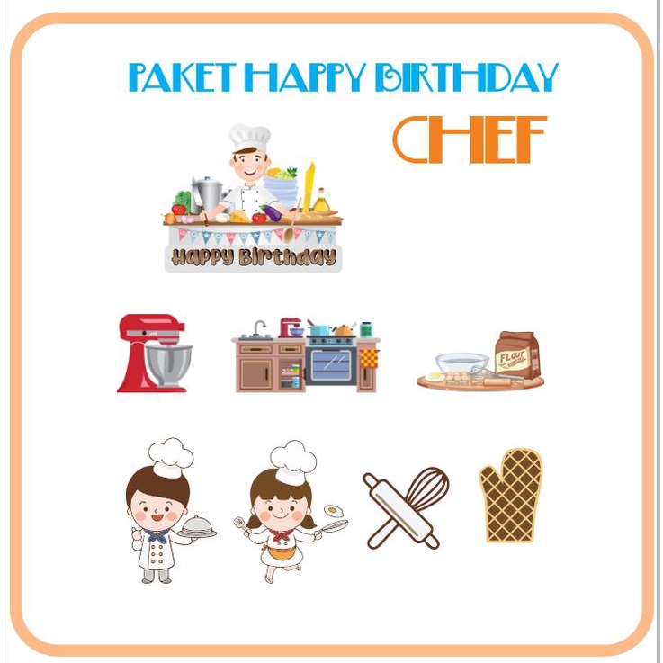 Chef Topper, fast and smart cake decoration with KOKI theme | Shopee ...