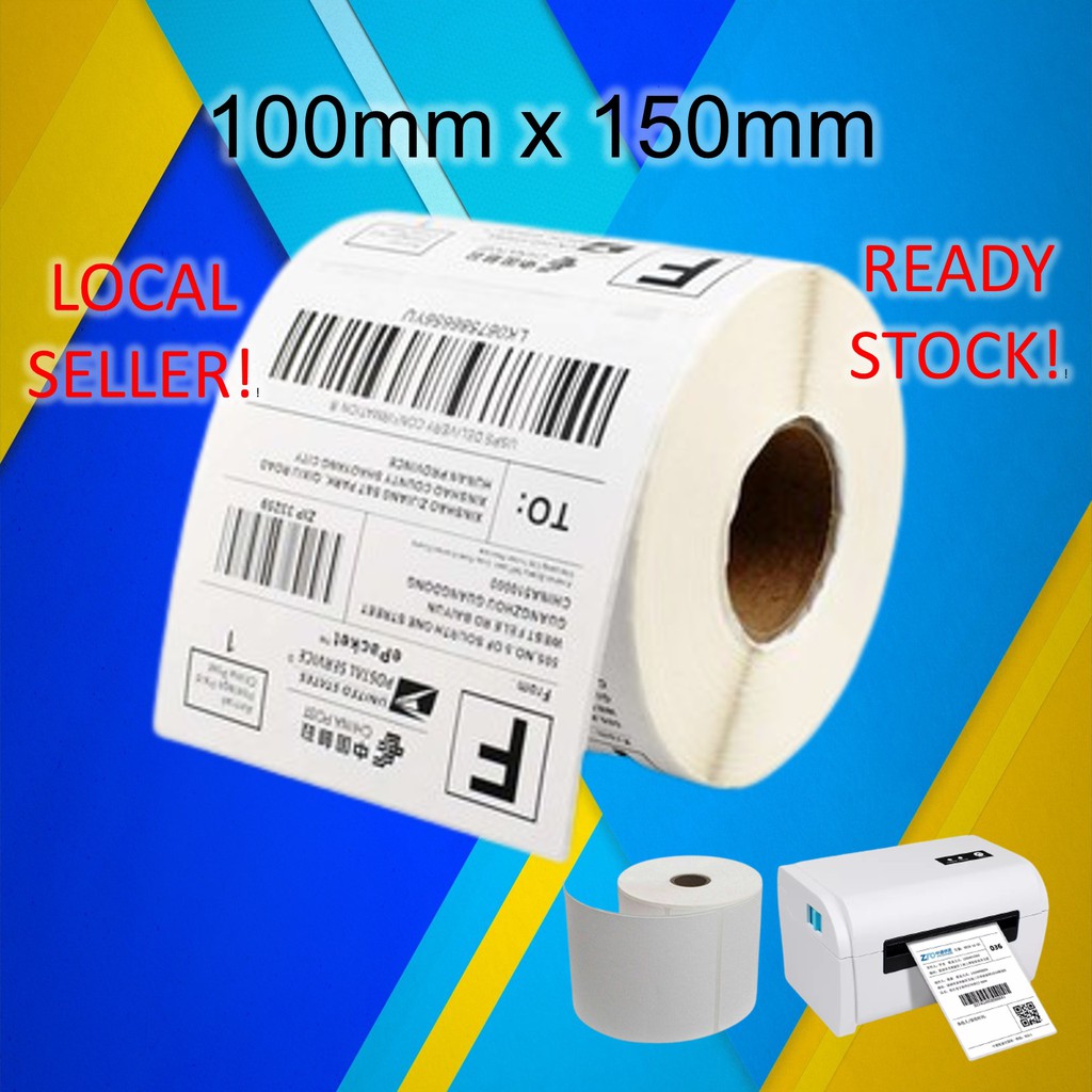 A6 Paper Size Roll Thermal Paper Label Sticker Shipping Courier Airway ...