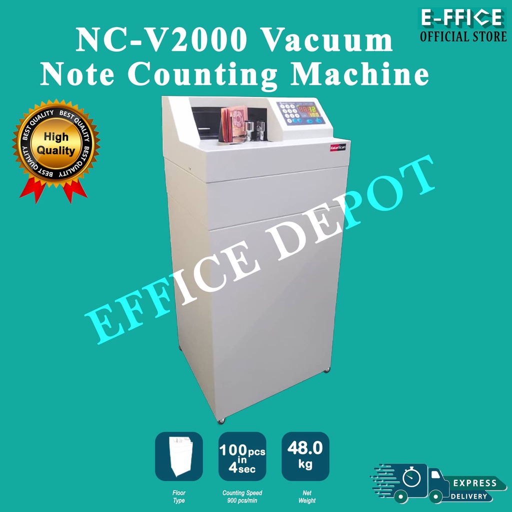 Effice Depot - NC-V2000 VACUUM NOTE COUNTING MACHINE SPINDLE BANKNOTE ...