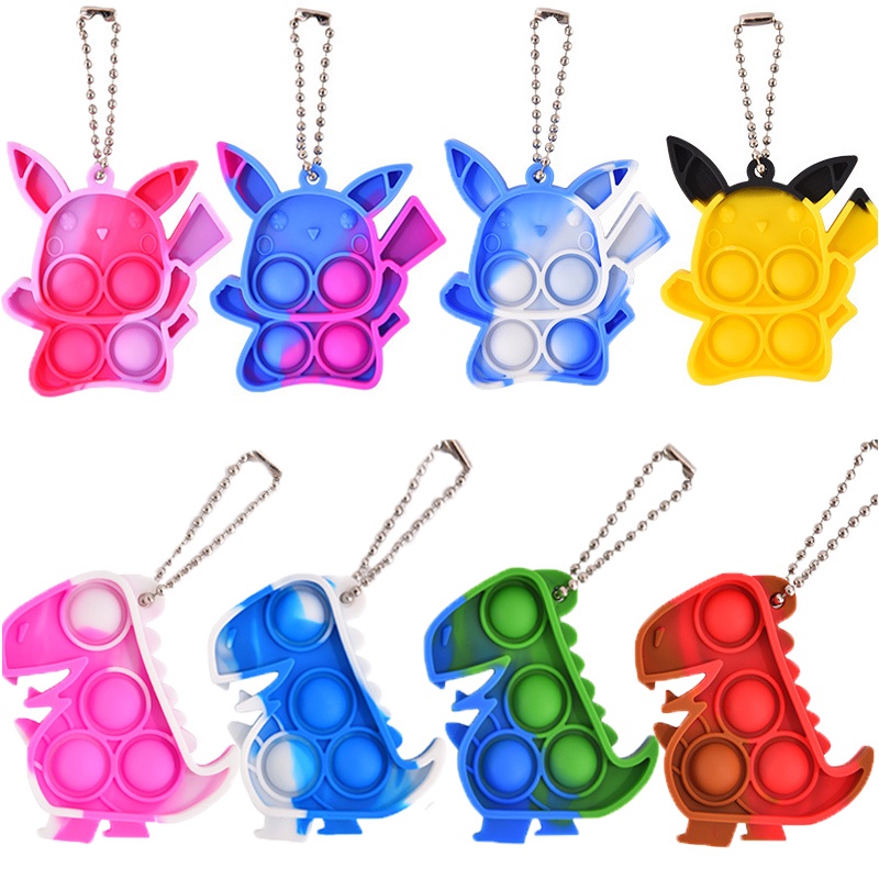 New Simple Dimple Pop Toy Pikachu Popping Toy Stress Relief For Kids ...
