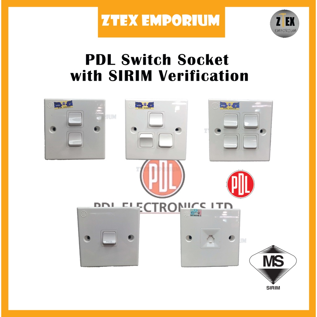 🔥Ready Stock🔥 PDL SWITCH SOCKET WITH SIRIM VERIFICATION (1G/2G/3G/4G ...