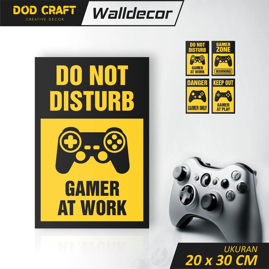 HIASAN DINDING Gaming Walldecor Poster Wall Decoration Home Display ...