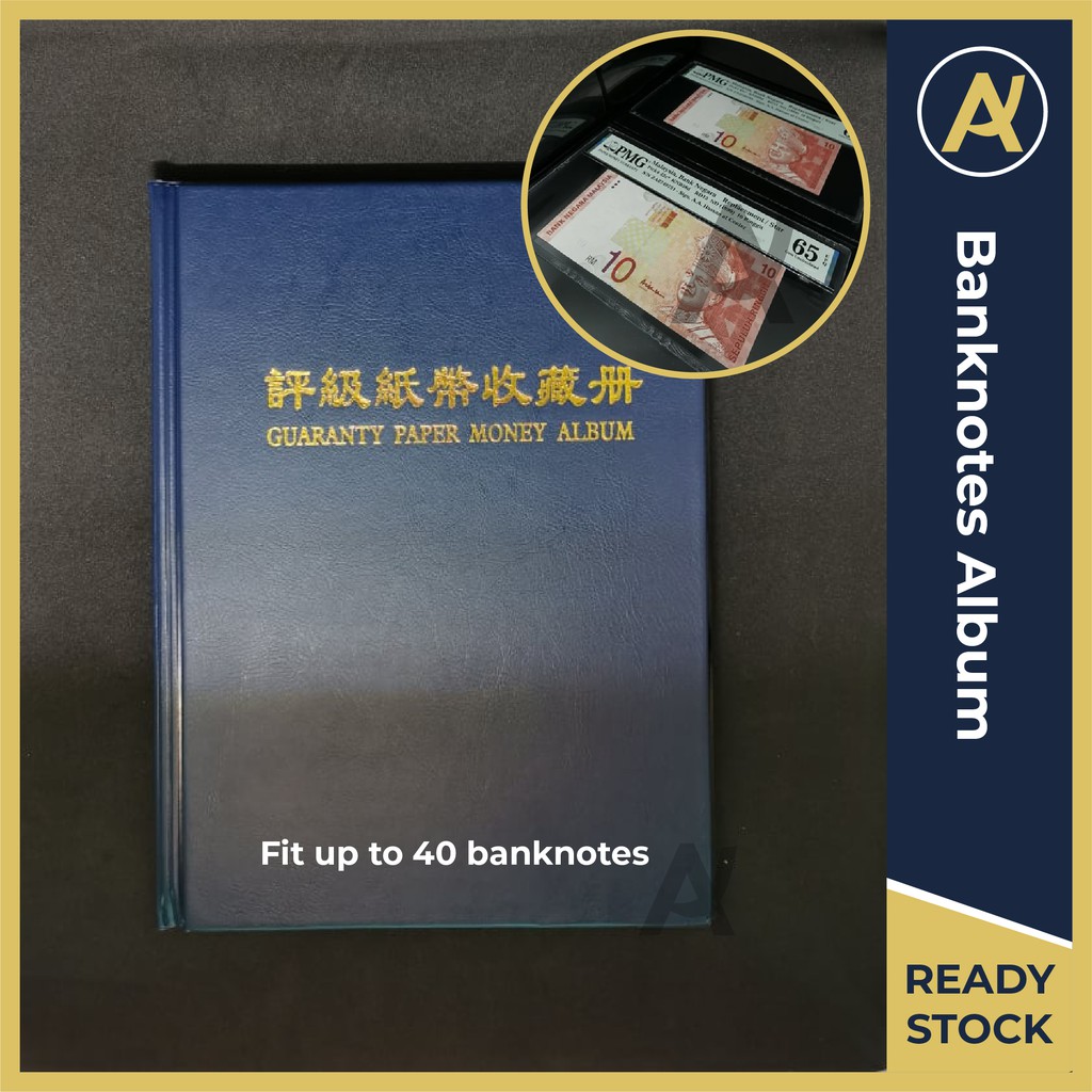 Banknote Album PMG Grading 2 Rows 40 slots / Money Album / Currency ...