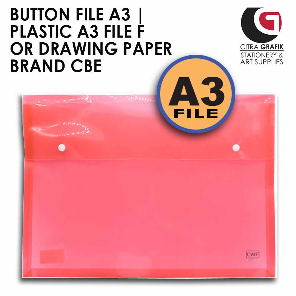 CBE A3 Button Holder PVC | Button File A3 | Drawing Holder A3 | CBE ...