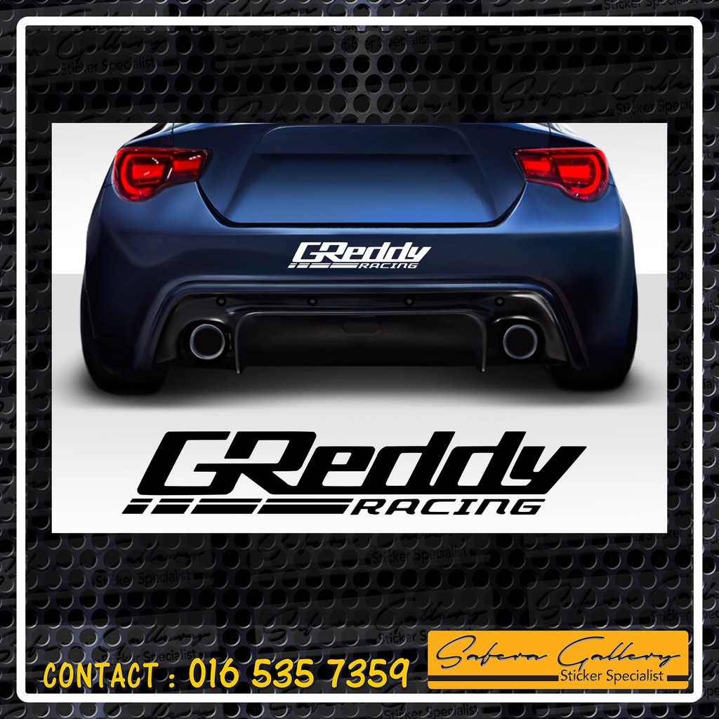 CAR STICKER GREDDY RACING DECALS VINYLS | Shopee Malaysia