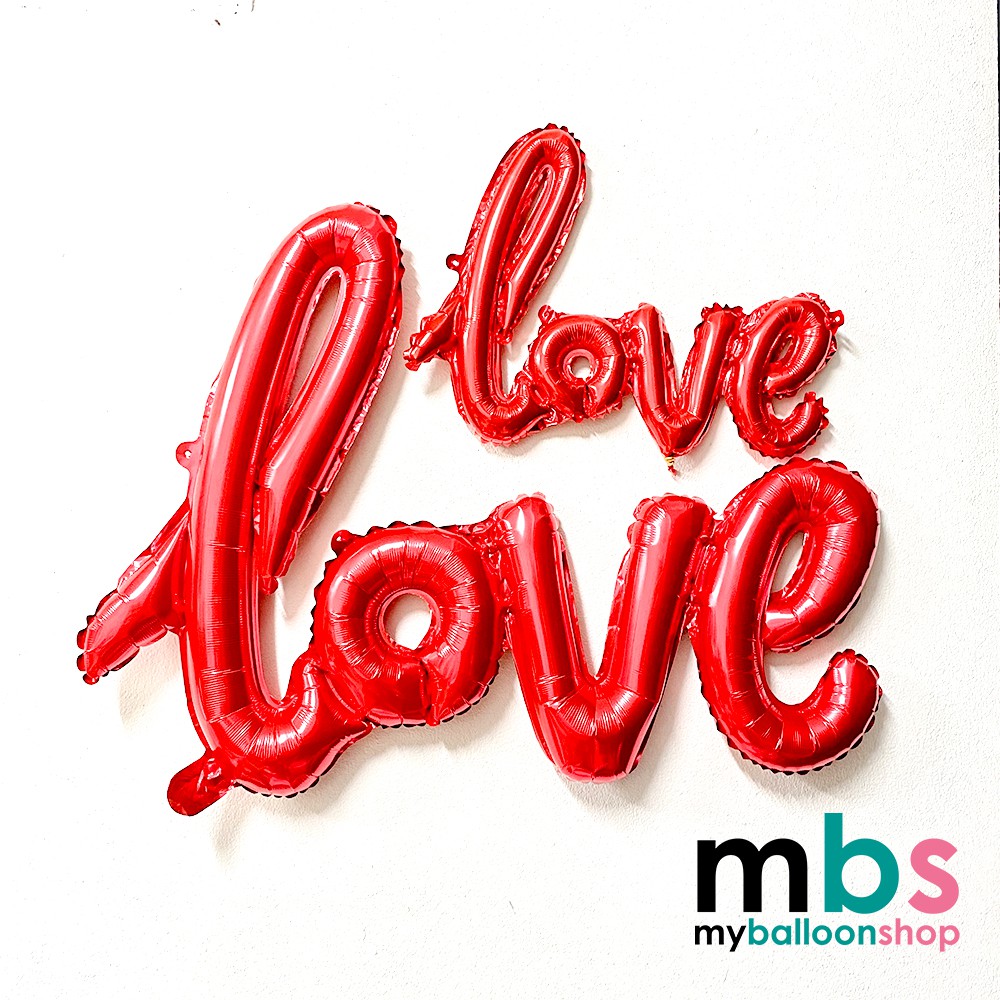 Love Sign Letter Foil Balloon Helium Heart Anniversary Wedding ...