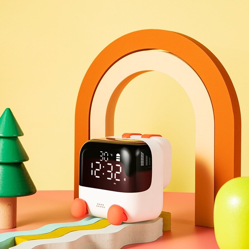 Smart Cute Night Light Alarm Clock Multi Function Digital LED Voice ...