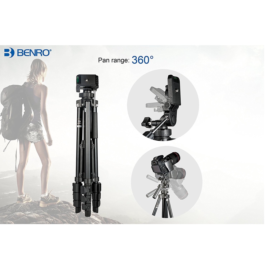 Genuine Benro T560 camera Tripod (free genuine sheepskin) | Shopee Malaysia