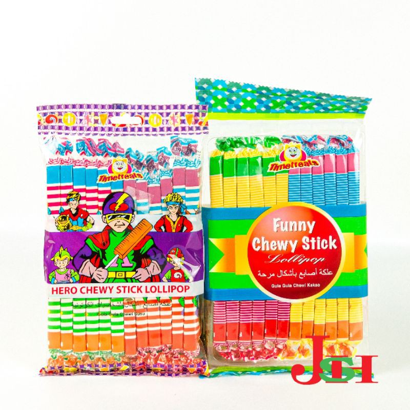 FUNNY CHEWY STICK / HERO CHEWY STICK LOLLIPOP 24 PCS | Shopee Malaysia