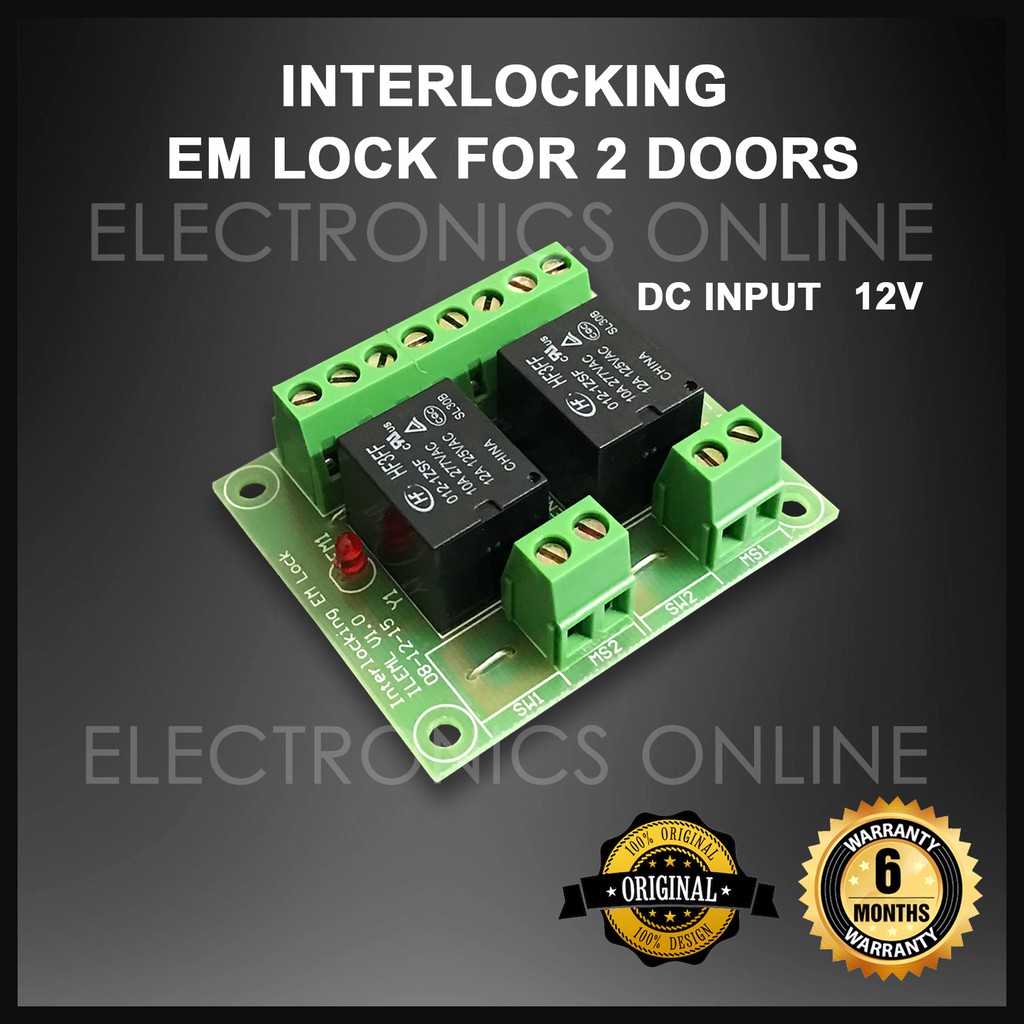 Interlocking 2 Door EM Lock Both Doors Are Initially Opened EM Lock ...