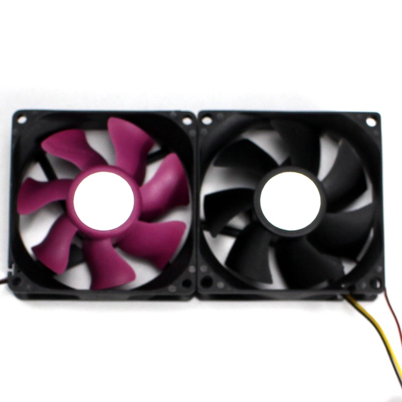 Cooler Master 80mm Mini Fan PC Computer CPU Cooler Purple/Black Small ...