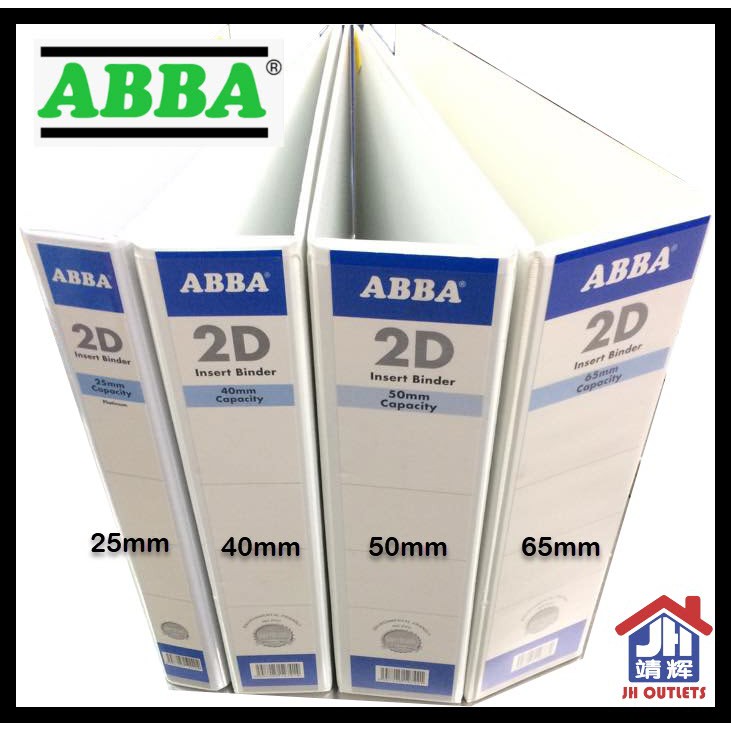 ABBA 2D Ring File (White) Insert Binder / Fail Kulit Keras Putih 2D 环形锉 ...