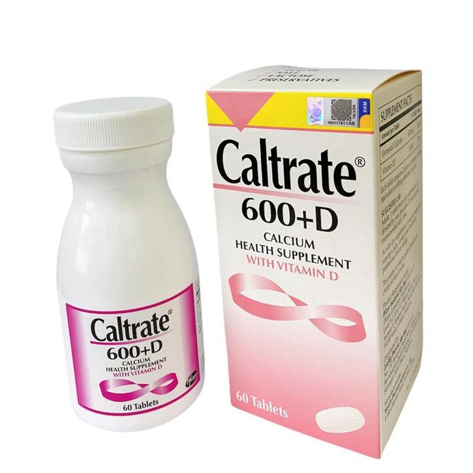 Caltrate 600 + D 60s (Calcium Health Supplement with Vitamin D ...