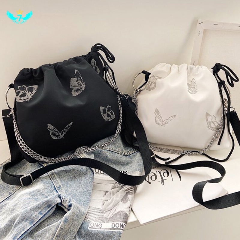 Y2K ins Korean Style Trendy Cool Reflective Butterfly Bag Messenger ...