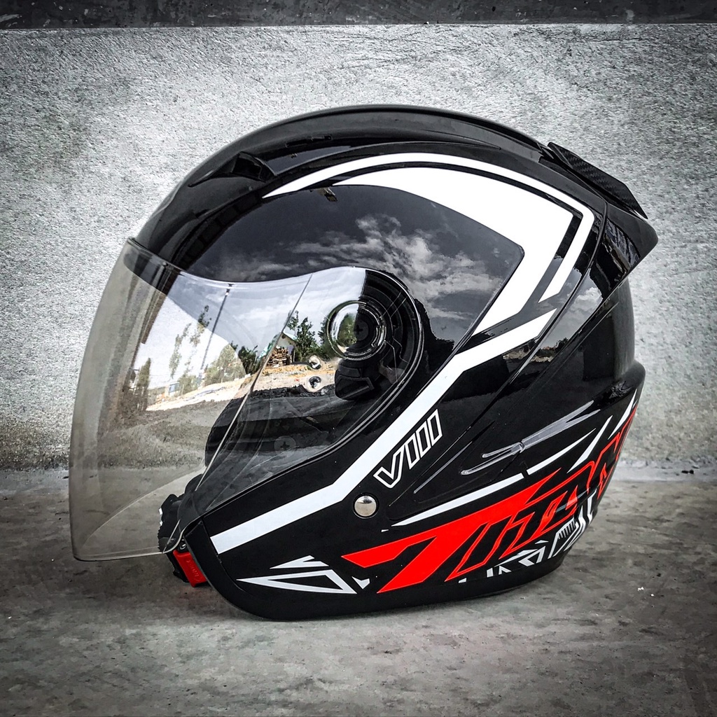 Index Helmet Titan 8 Open Face Single Layer Glasses * | Shopee Malaysia