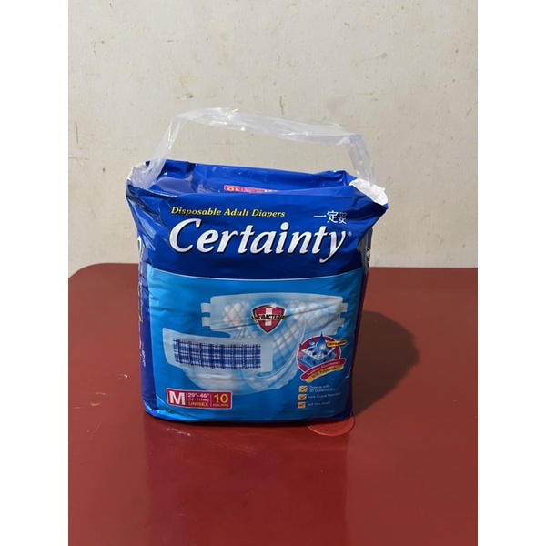 certainty disposable adult diapers L/10pc M/10pc | Shopee Malaysia