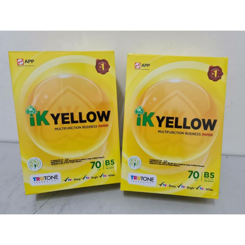 IK Yellow B5 Paper 70gsm (900 sheets) | Shopee Malaysia