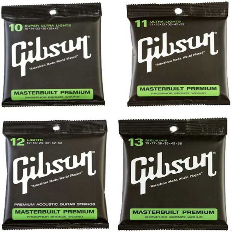 Gibson Acoustic Guitar Strings 010 011 012 Phoshor Bronze Strings for ...