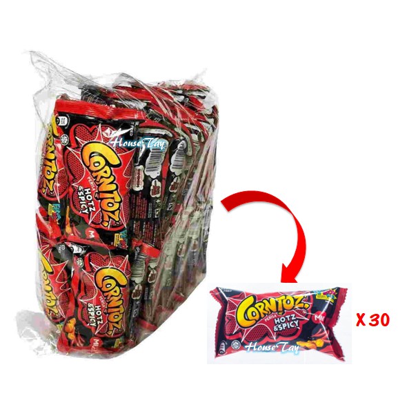 (HALAL) Mini Corntoz Chilli Cheez / Hot & Spicy / Smoky Bbqz 30's x 15g ...