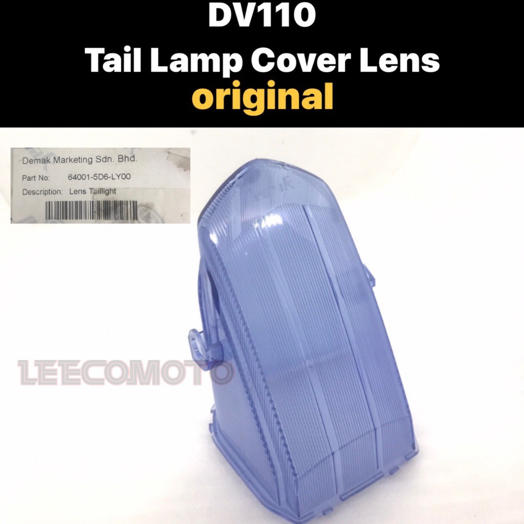 DEMAK DV110 TAIL LEN ( ORIGINAL ) 64001-5D6-LY00 // DV 110 TAIL LAMP COVER LAMPU BELAKANG KACA ...
