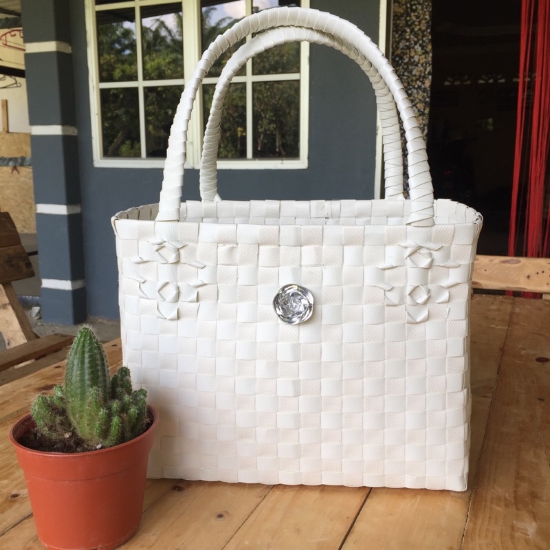 Beg anyam/ Bakul/ Beg kraftangan/ Beng penan/ Bakul mini/ Tote bag ...