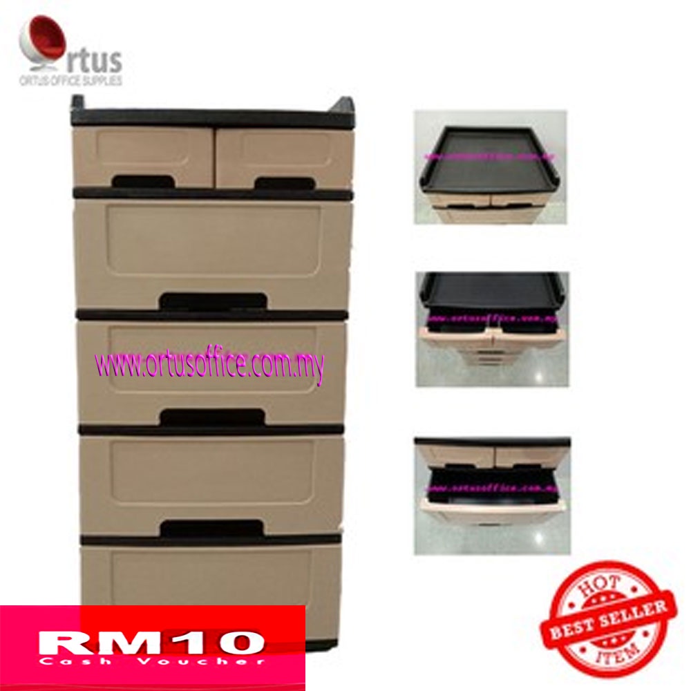 Large Size 5 Tier Drawer Plastic Cabinet / Clothes Organization ...