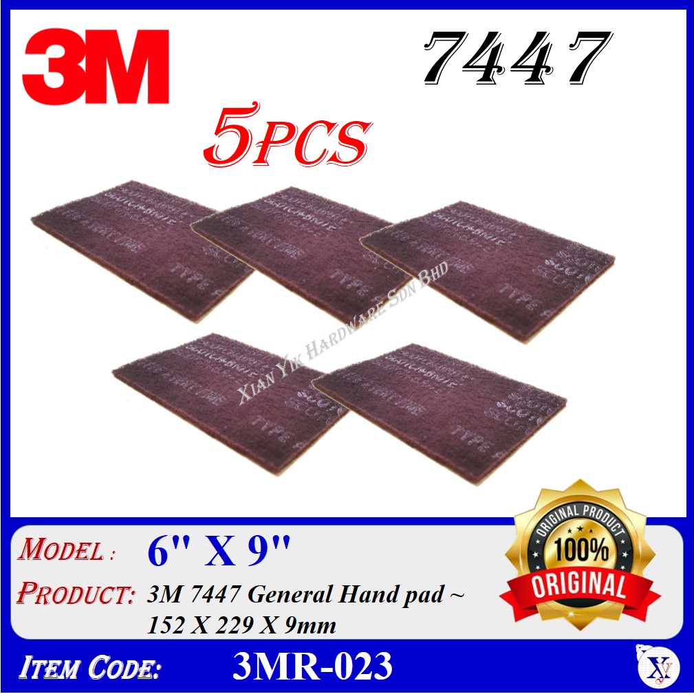 3MR-023 3M 7447 (5pcs OR 1box/20pcs) SCOTCH-BRITE GENERAL PURPOSE HAND ...