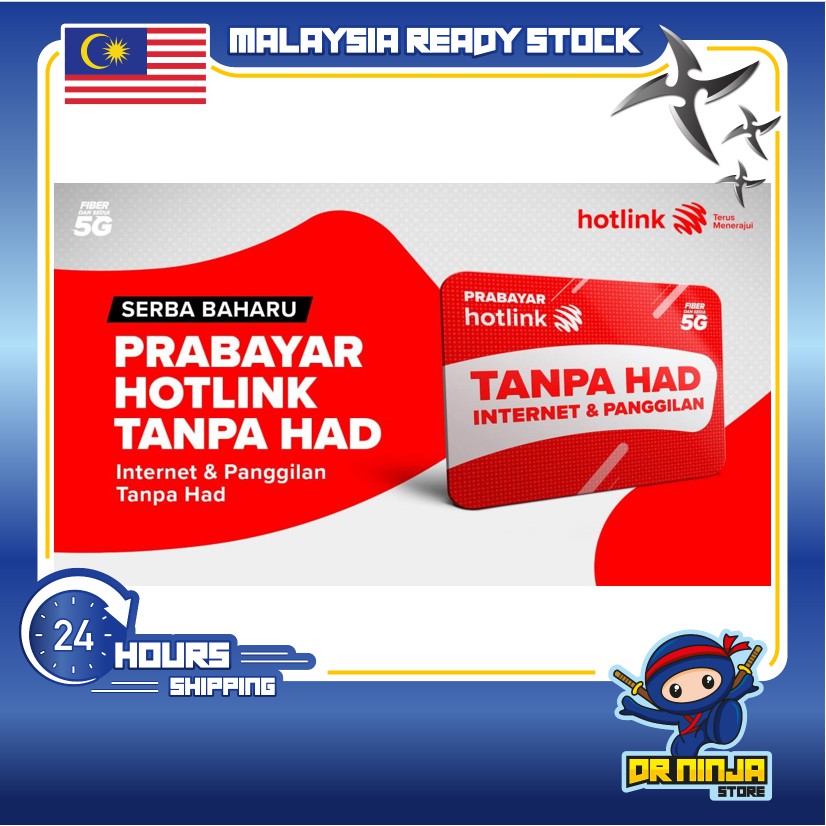 Hotlink Tanpa Had Prepaid Sim Pack | Shopee Malaysia