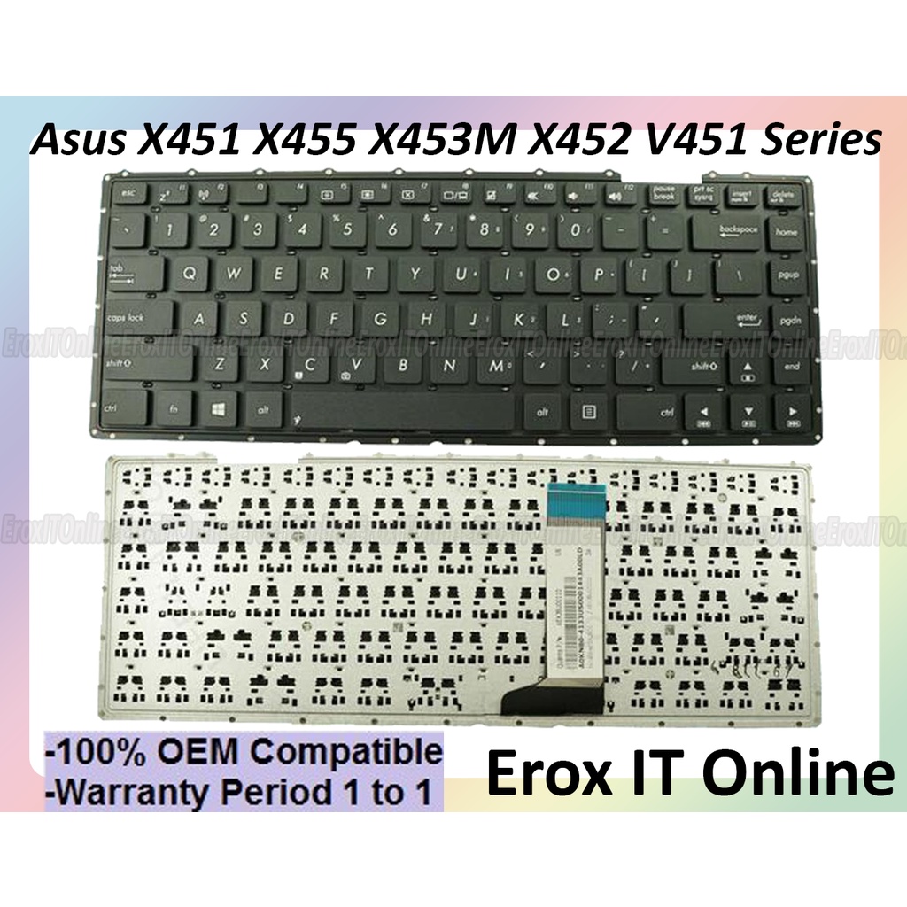 Asus X451 X451C X451CA X451E X451M X451MA X451MAV Laptop Keyboard ...