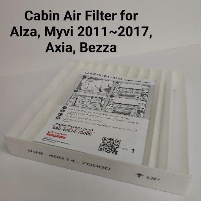 Perodua cabin air filter for Alza, Myvi 2011~2020 , Bezza 1.0, 1.3 ...