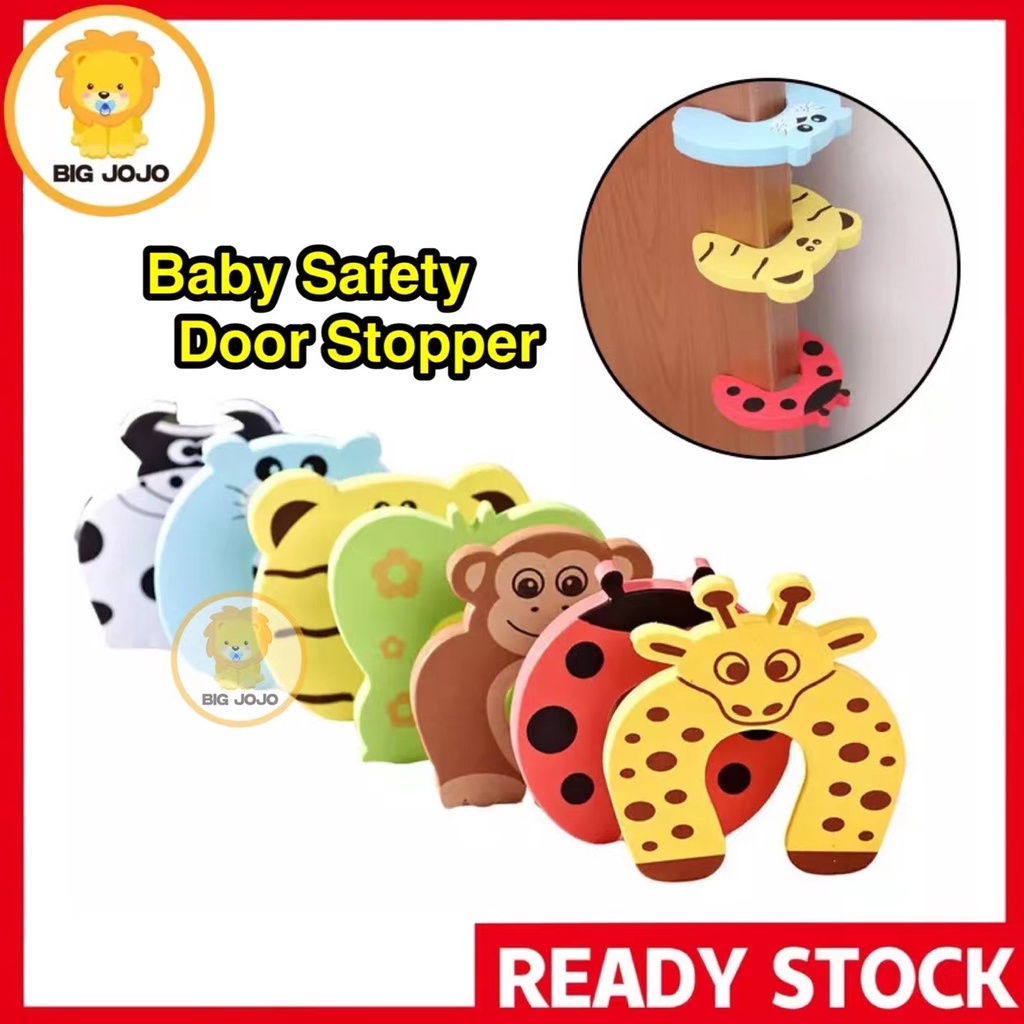 BIGJOJO Cute Cartoon Door Foam Guard Door Stopper Children Door Block ...
