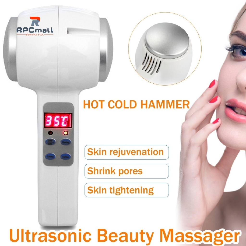 Ultrasonic Cryotherapy Hot Cold Hammer Lymphatic Face Lifting Massager ...