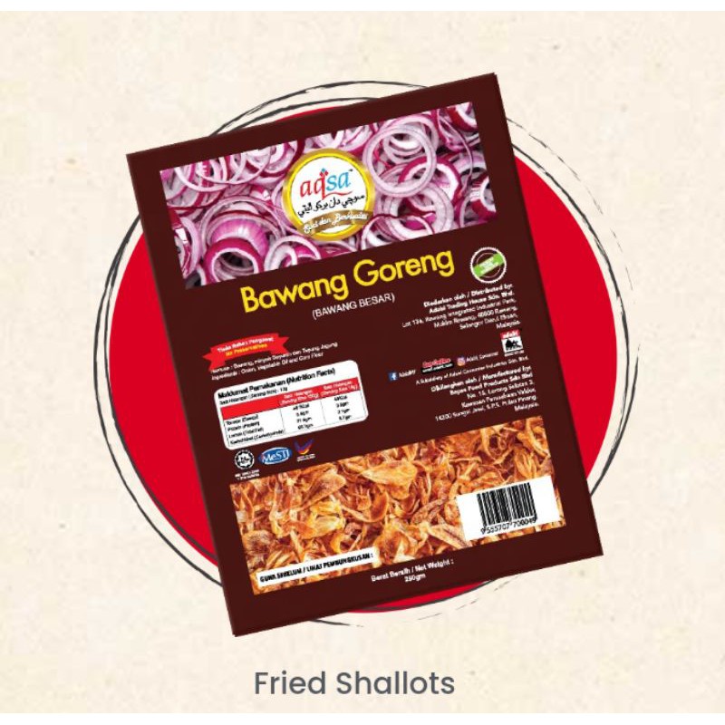 ADABI Bawang Goreng Aqsa (500GM) | Shopee Malaysia