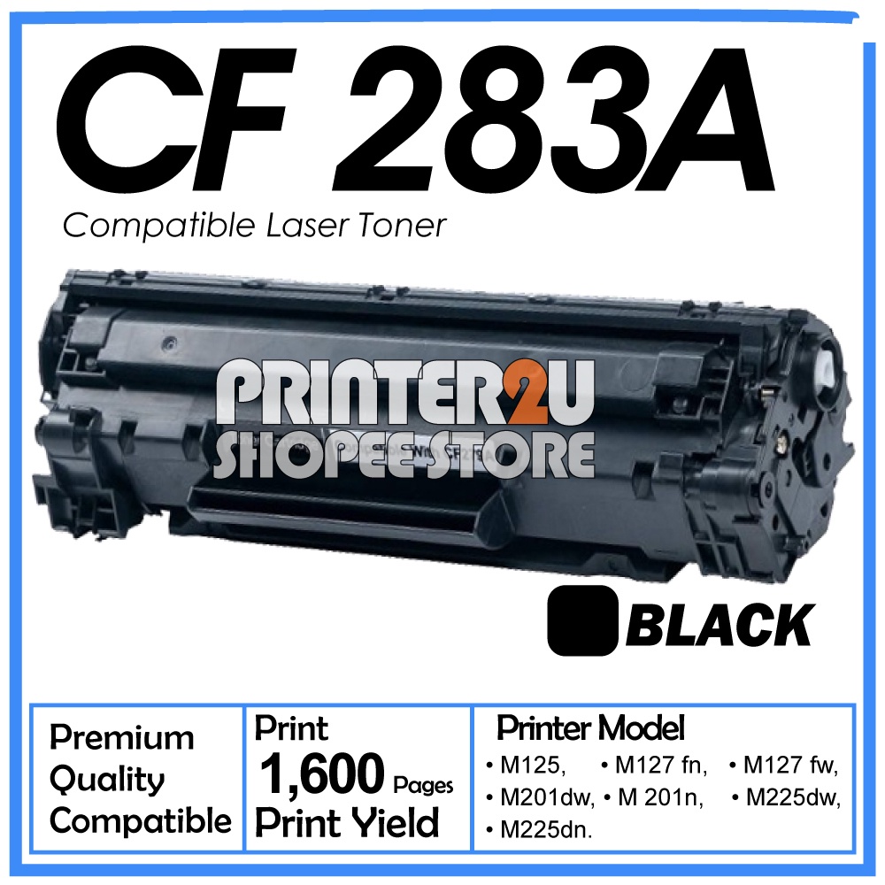 Compatible to HP CF283A HP83A 83A Laserjet Pro MFP M125a M125nw M127fn ...