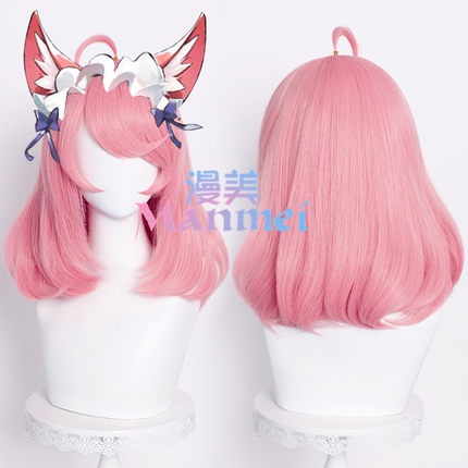 王者荣耀cos粉色妲己假发cos女仆咖啡 cos King Of Glory cos pink daji wig cos maid cafe ...