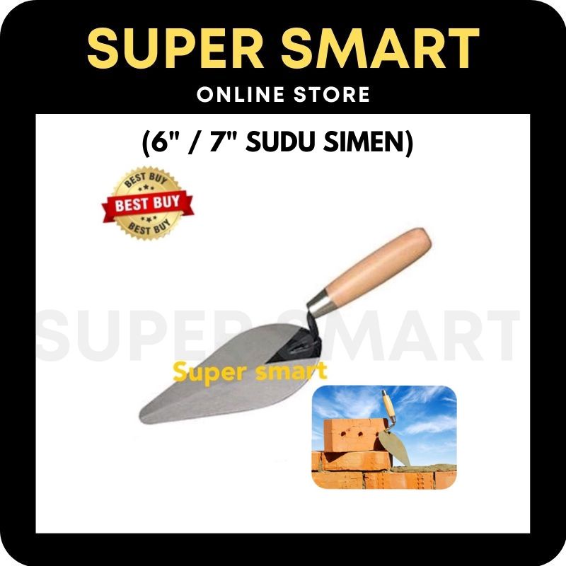 BRICKLAYING TROWEL (6” / 7” ) SUDU SIMEN | Shopee Malaysia