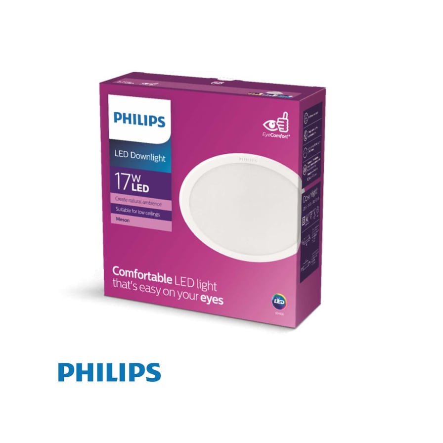 PHILIPS LED 6 INCHES DOWNLIGHT 17WATT ROUND/SQUARE CEILING LIGHT ROUND ...