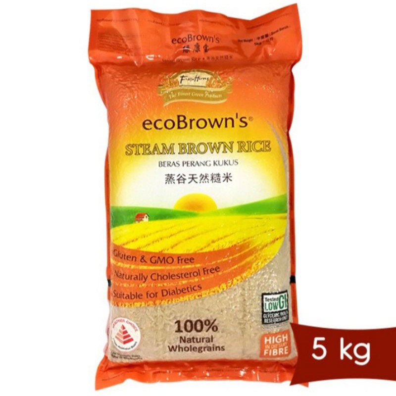EcoBrown's Steam Brown Rice 5kg [DELIVERY IN KL & SELANGOR ONLY ...