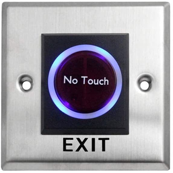 Stainless Steel No Touch Request to Exit Button with LED Light, NC, COM ...