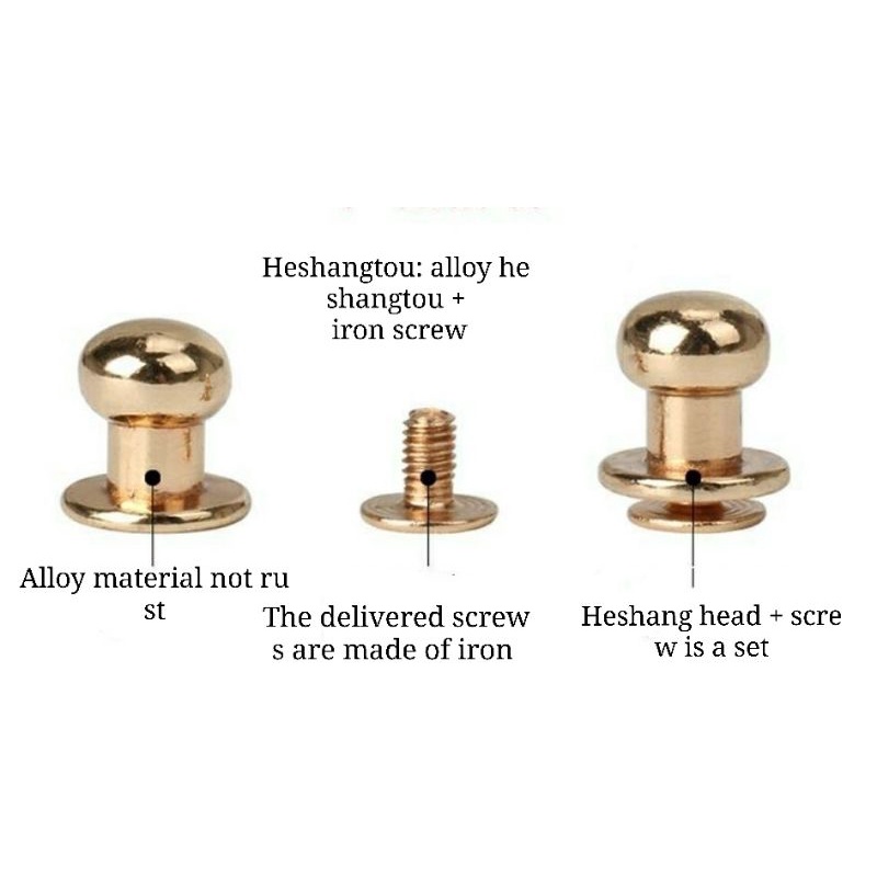 Benang Kait Beg Tapak Paku Hardware heshangtou 4pcs fixed Strap Screw ...