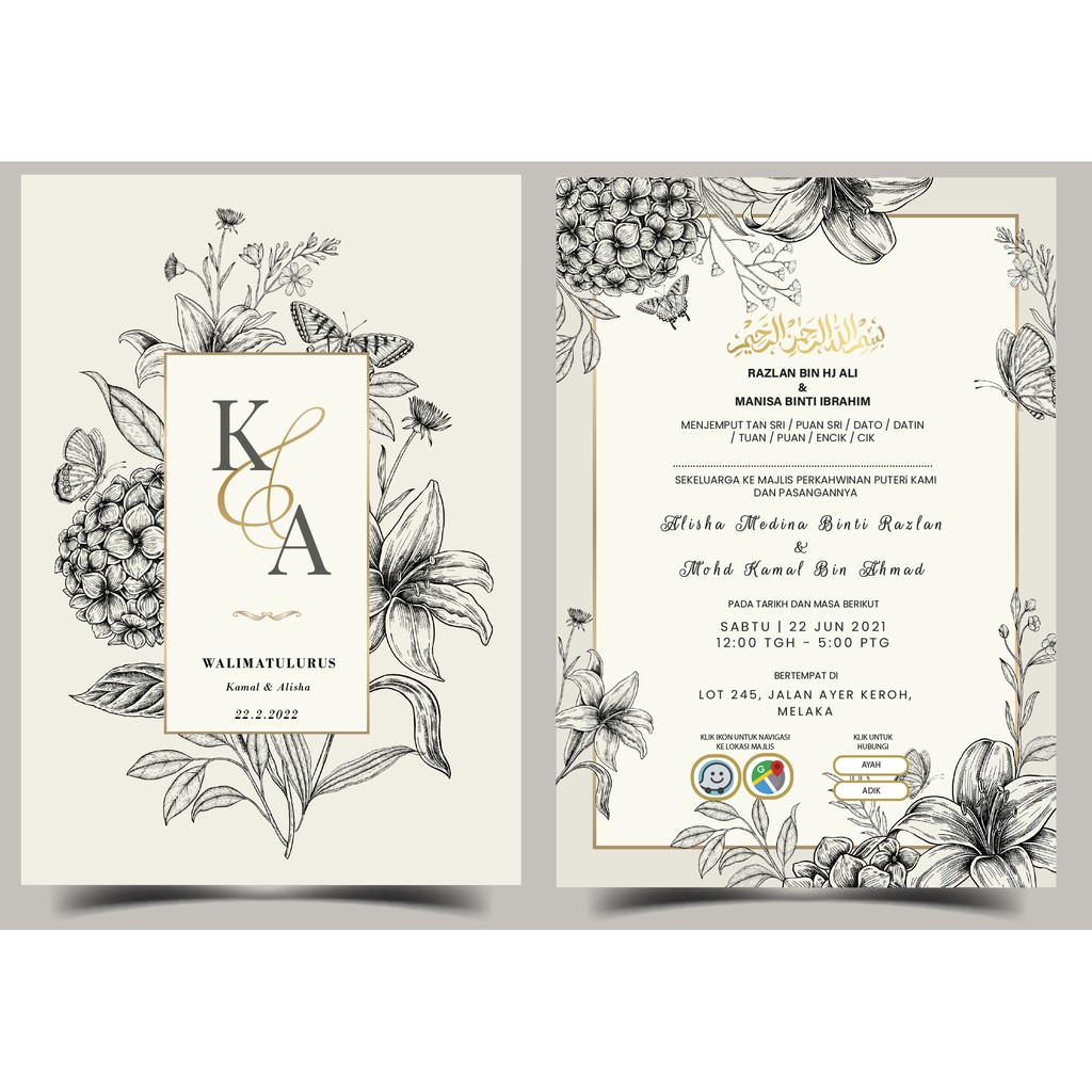 Contoh Kad Wedding Kad Kahwin Projecten :: Photos, Videos, Logos,