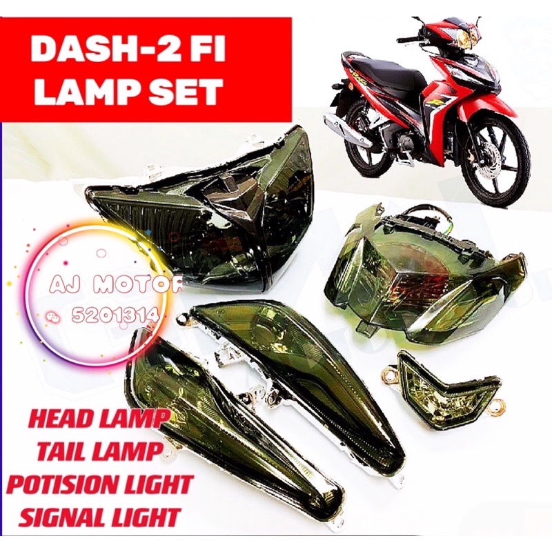 HONDA DASH 2 FI HEAD LAMP TAIL LAMP POSITION LIGHT SIGNAL METER LENS ...